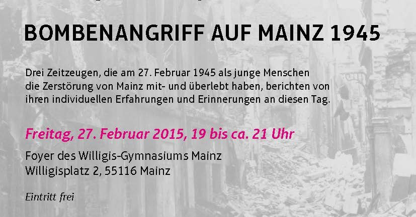 Bombenangriff auf Mainz 1945