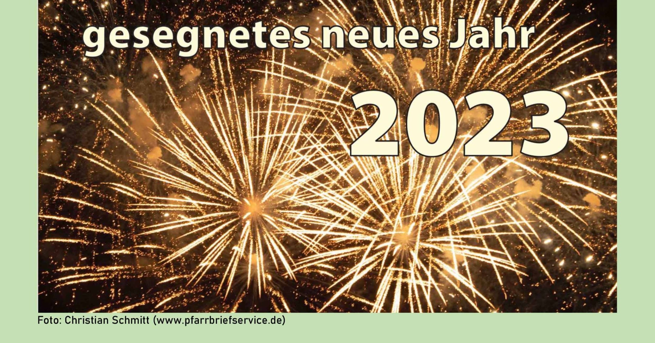 Gesegnetes Neues Jahr