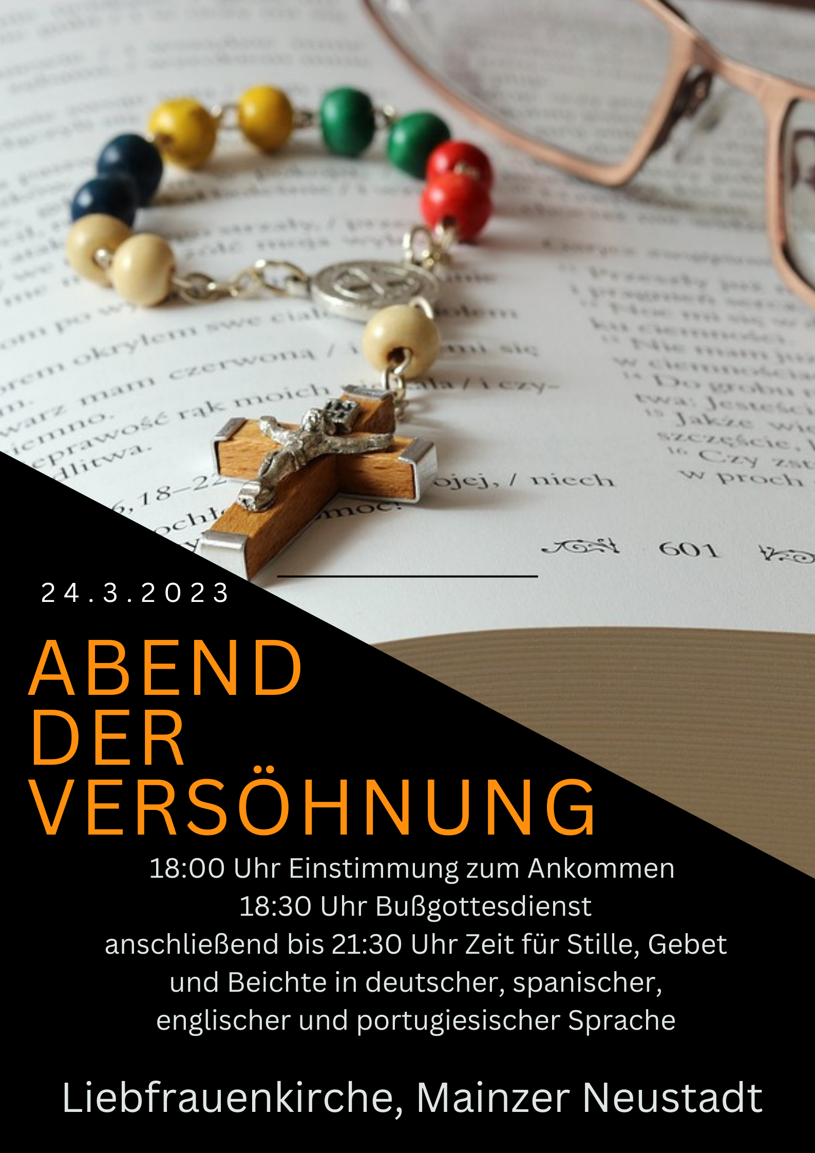 Abend der Versöhnung · Noite de Reconciliação Portugiesisch sprechende ...