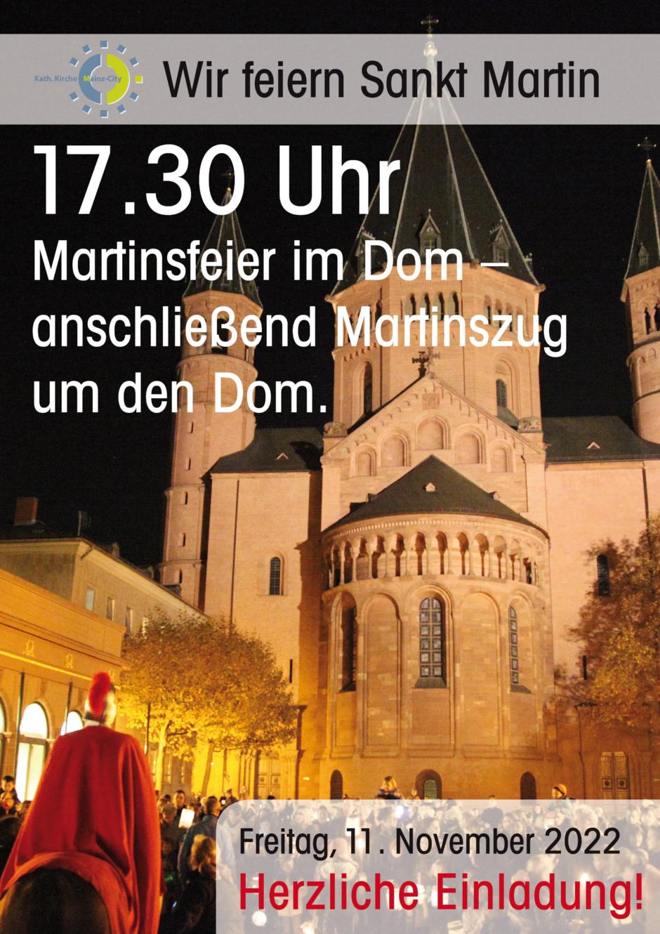 Martinsfeier und Martinsumzug rund um den Dom | Pfarrei St. Ignaz Mainz
