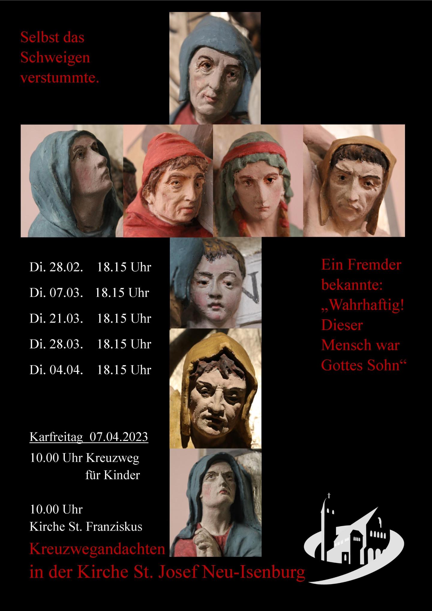 Kreuzwegandachten in St. Josef Neu-Isenburg 2023 Pfarrei St. Josef Neu-Isenburg