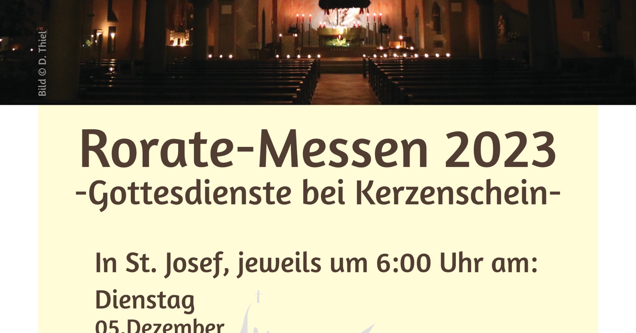 Rorate-Messen 2023 in St. Josef und St. Franziskus Pfarrei St. Josef ...