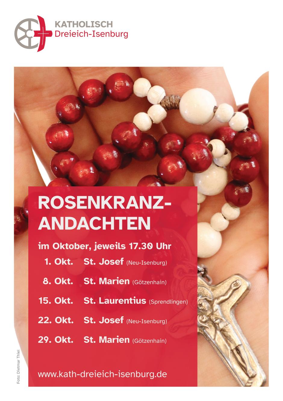 Rosenkranzandachten im katholischen Pastoralraum Dreieich-Isenburg ...