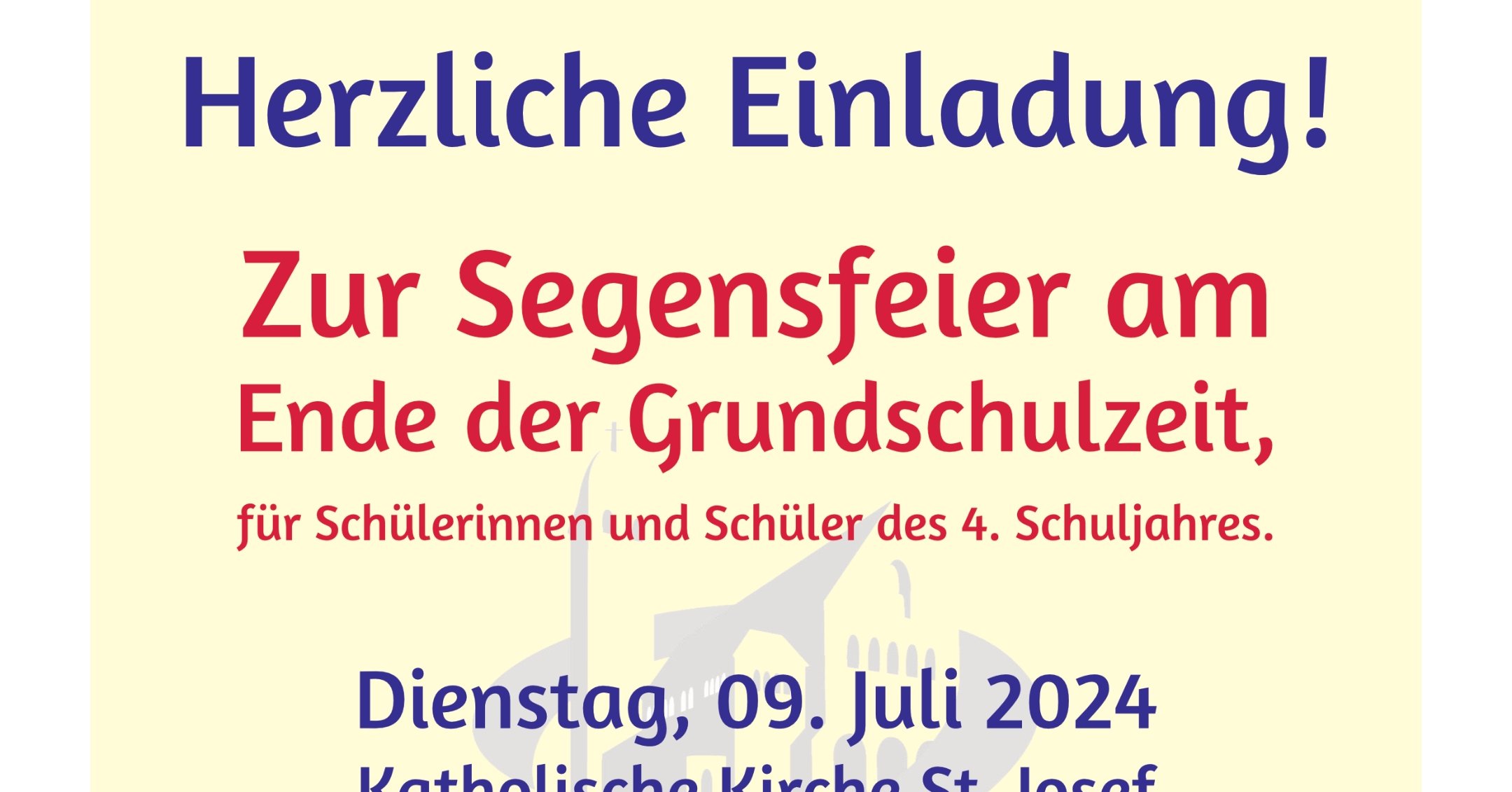 Herzliche Einladung Pfarrei St. Josef Neu-Isenburg