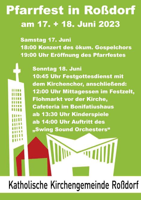Pfarrfest 2023 Pfarrei Verklärung Christi Roßdorf