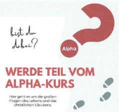Werde Teil vom Alpha-Kurs | Pfarrei St. Josef Rüsselsheim