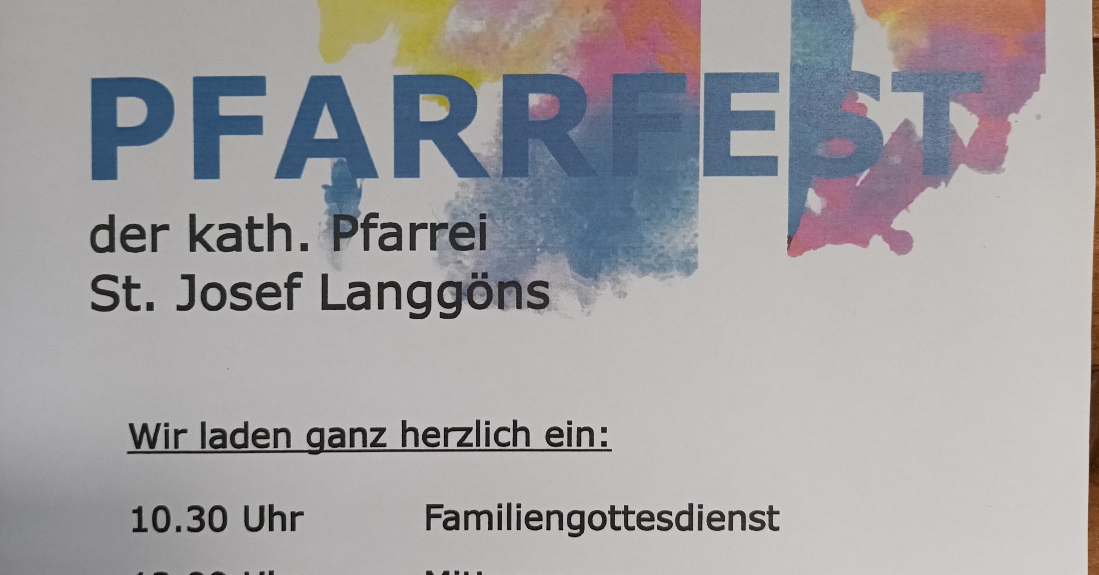 Pfarrfest Langgöns 2023 Pfarrgruppe Am Limes