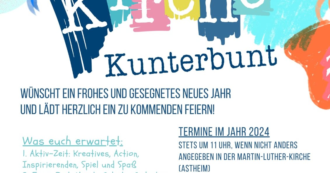 Programm der ökumenischen Kinderkirche Pfarrgruppe Astheim-Trebur-Geinsheim