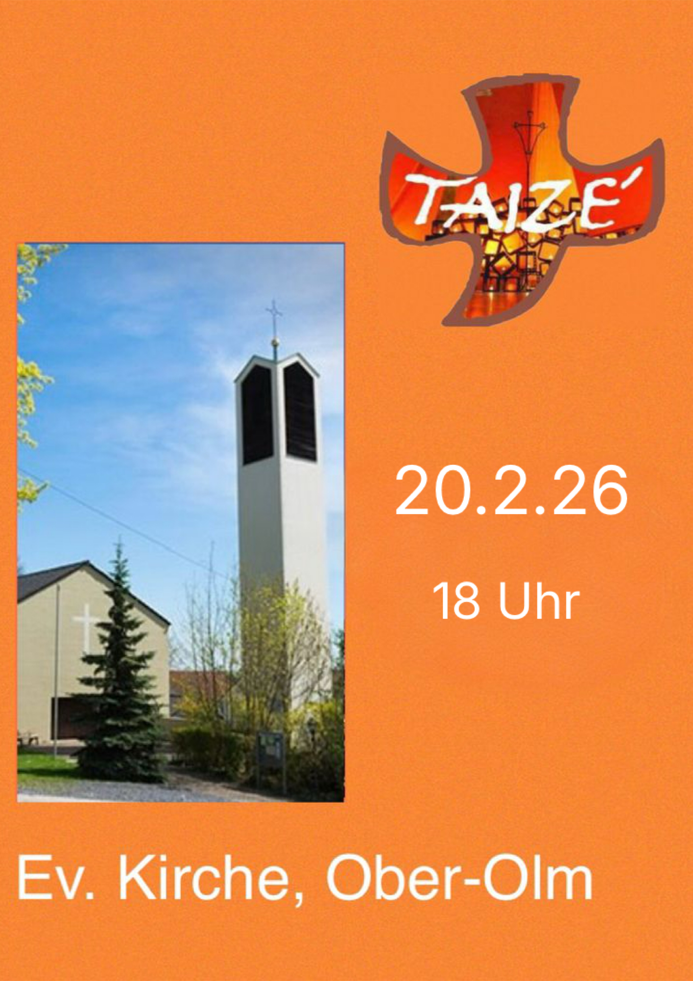 Ökum. Taizé-Gebet Katholische Pfarrgruppe St. Andreas & St. Martin