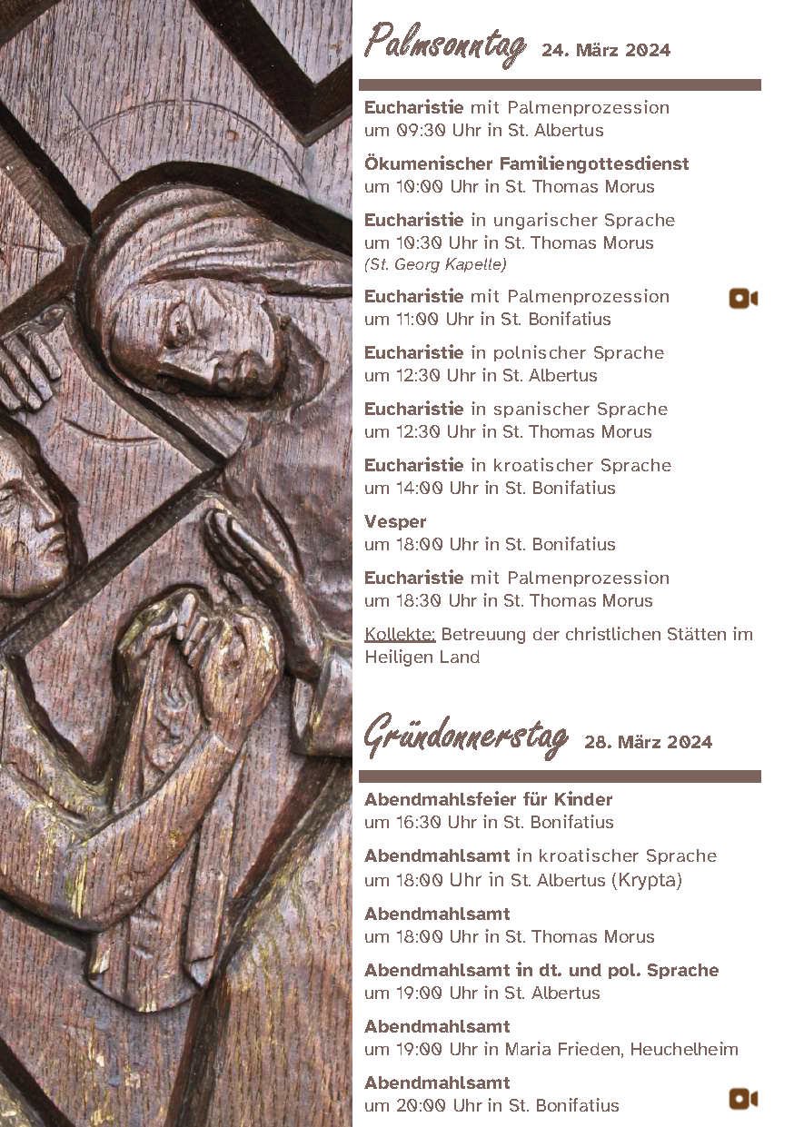 Karwoche |Pfarrei St. Bonifatius Gießen