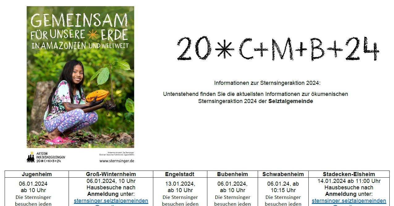 Segen bringen, Segen sein! | Pfarrei St. Maria Magdalena Ingelheim